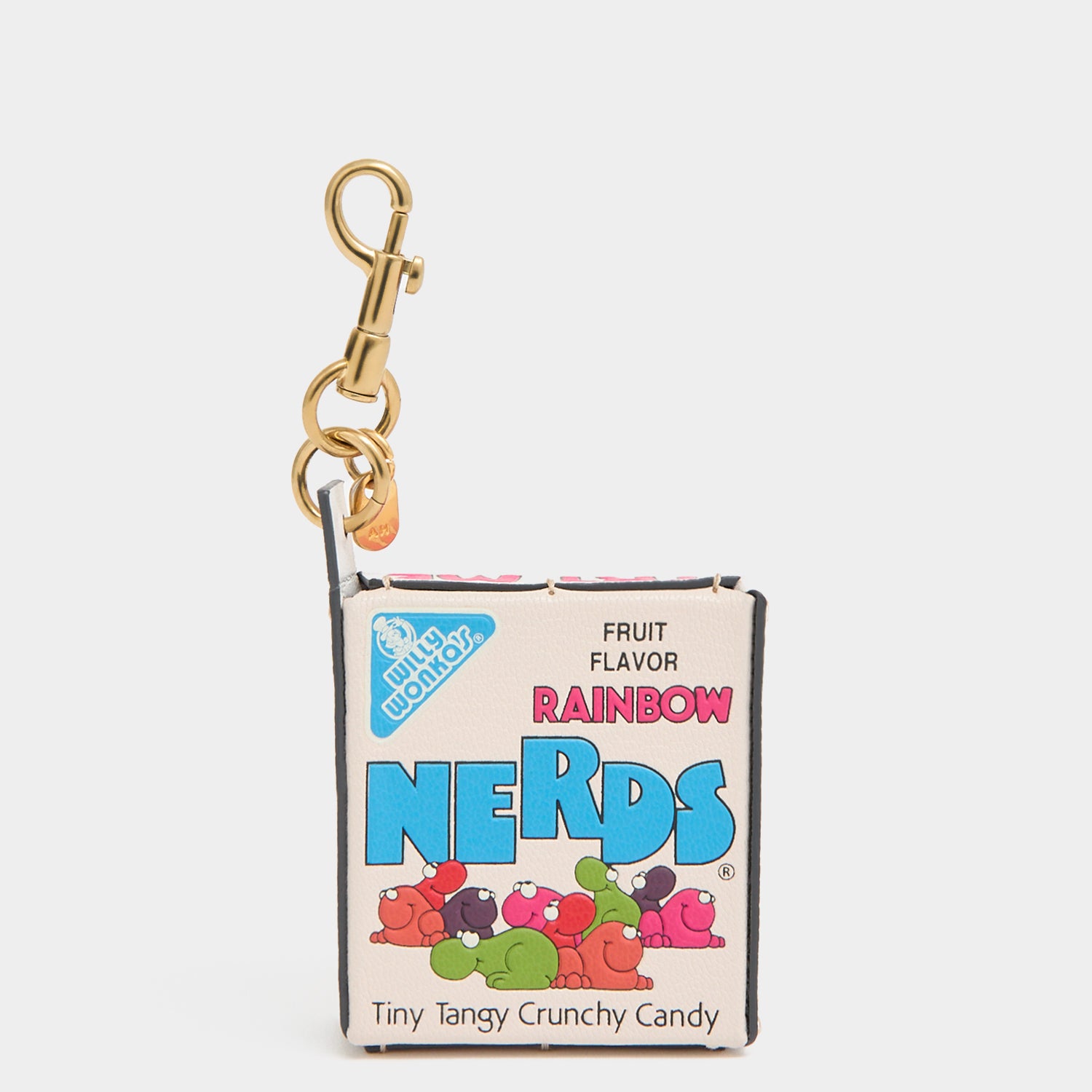 Nerds Bag Charm in Chalk Leather | Anya Hindmarch US